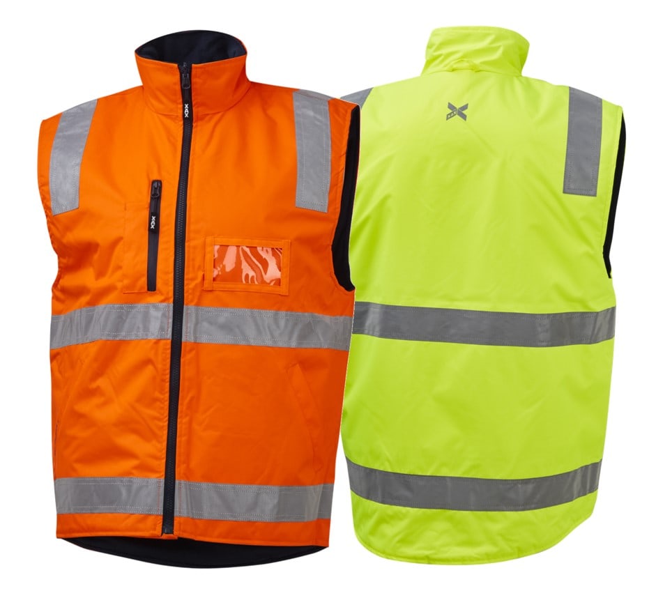 Reversible Lined Safety Vest with Tape | At-Call Safety