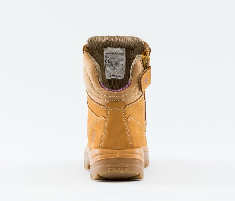 Ladies Lace Safety Boots with Scuff Cap - Sand Color | At-Call Safety