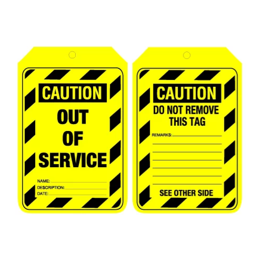 Tearproof Out of Service Not To Be Operated Safety Tags | At-Call Safety