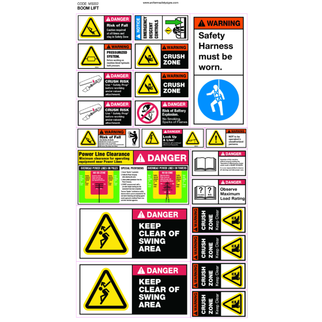 Machinery Sticker Sets – Forklift | At-Call Safety